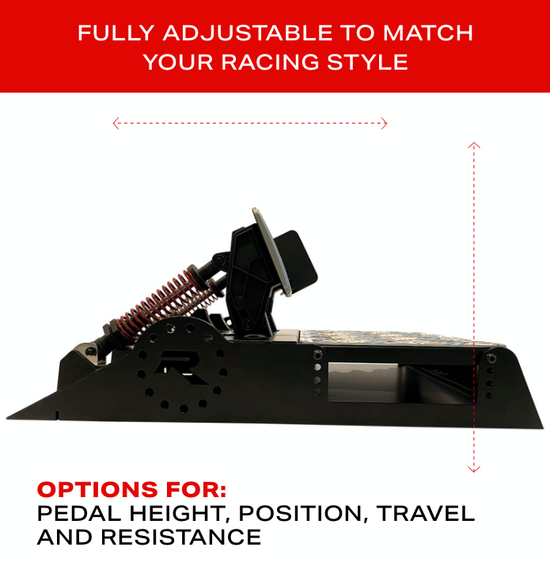 Sit back and get comfortable, V3 pedals are fully adjustable with ...